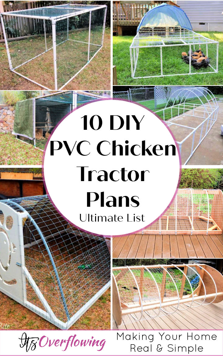 10 Free DIY PVC Chicken Tractor Plans (How to Build)