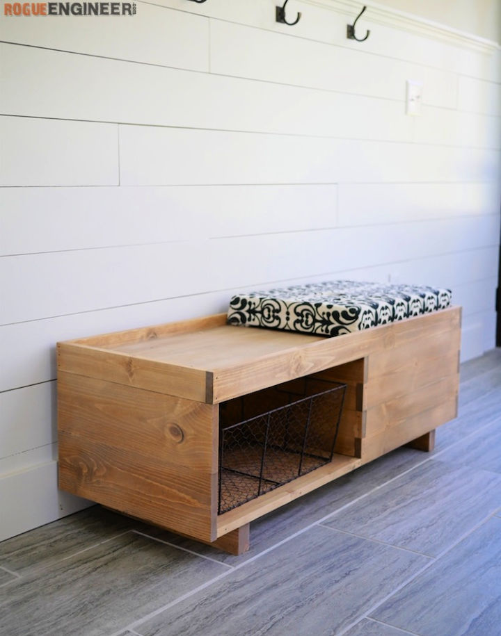 25 DIY Storage Bench Plans (Build a Storage Bench)