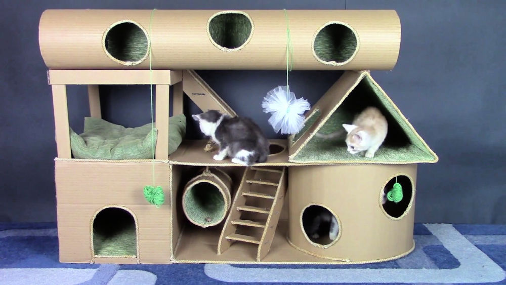 20 Easy Diy Cardboard Cat House Ideas