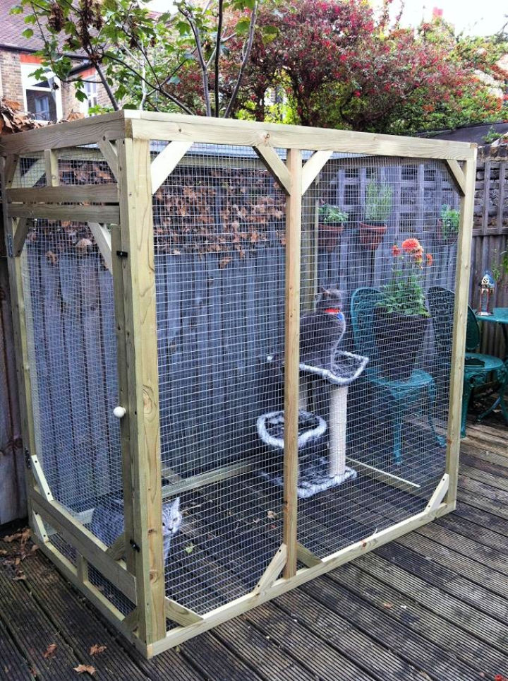 30 Free Diy Catio Plans Diy Outdoor Cat Enclosure