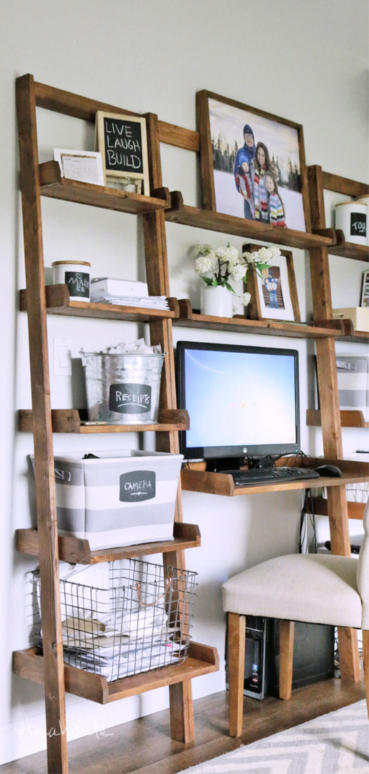 25 Easy DIY Ladder Shelf Plans (How To Build Guide)