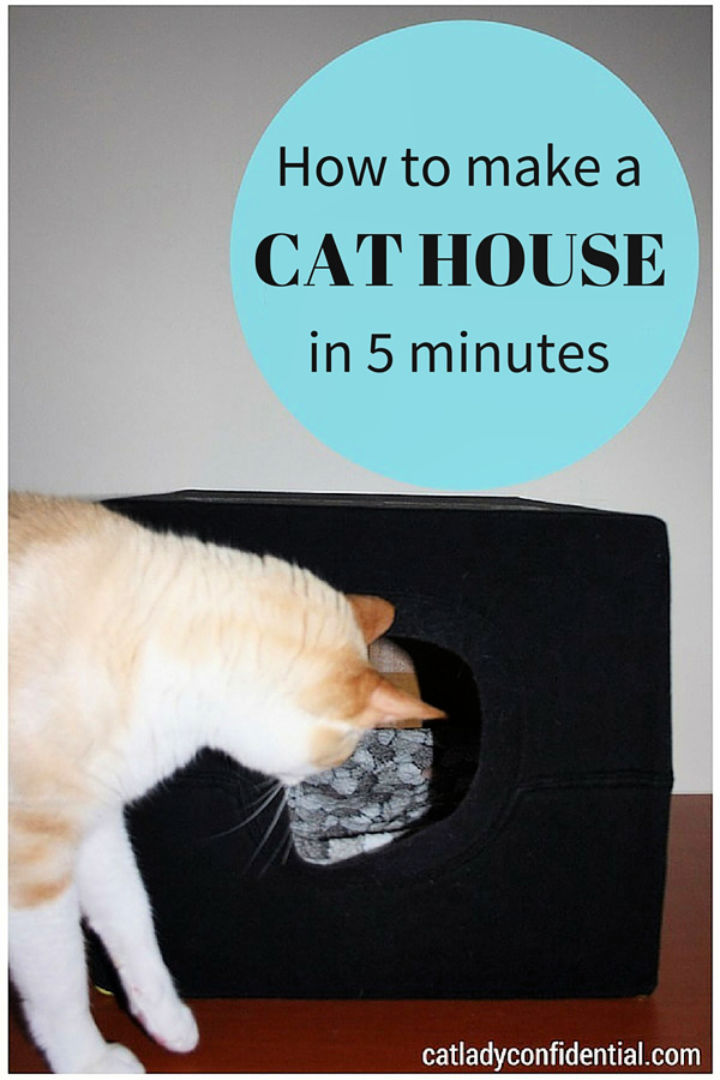20 Free DIY Cat House Plans out of Recycled Materials
