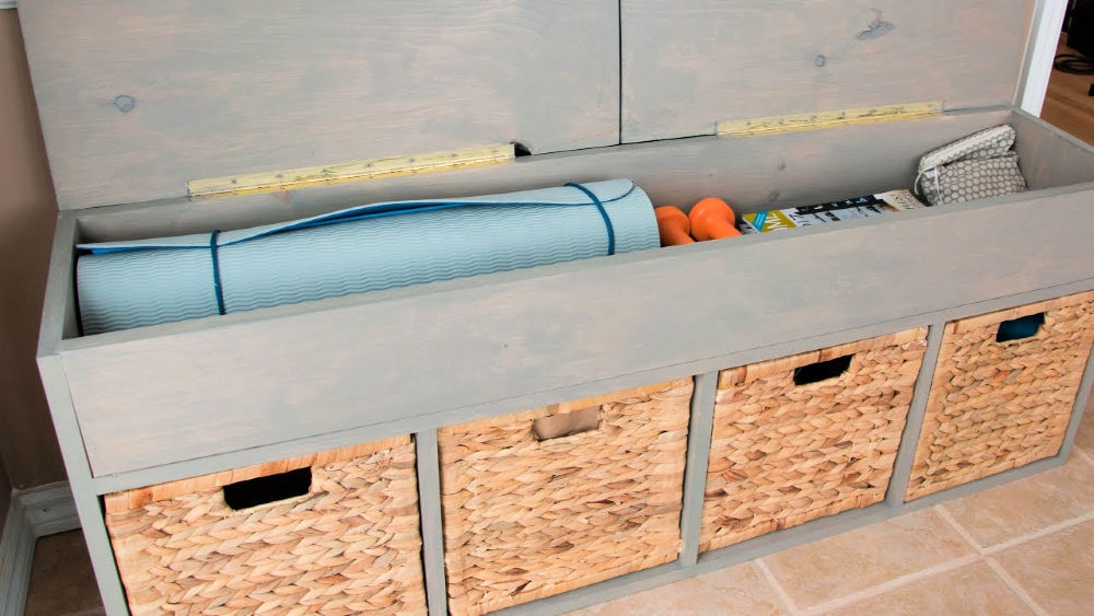 25 DIY Storage Bench Plans (Build a Storage Bench)