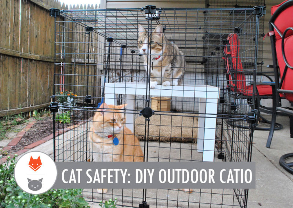 30 Free DIY Catio Plans - DIY Outdoor Cat Enclosure