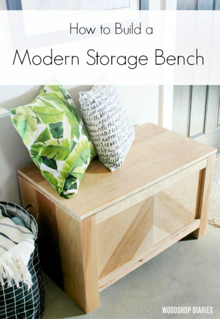 25 DIY Storage Bench Plans (Build a Storage Bench)