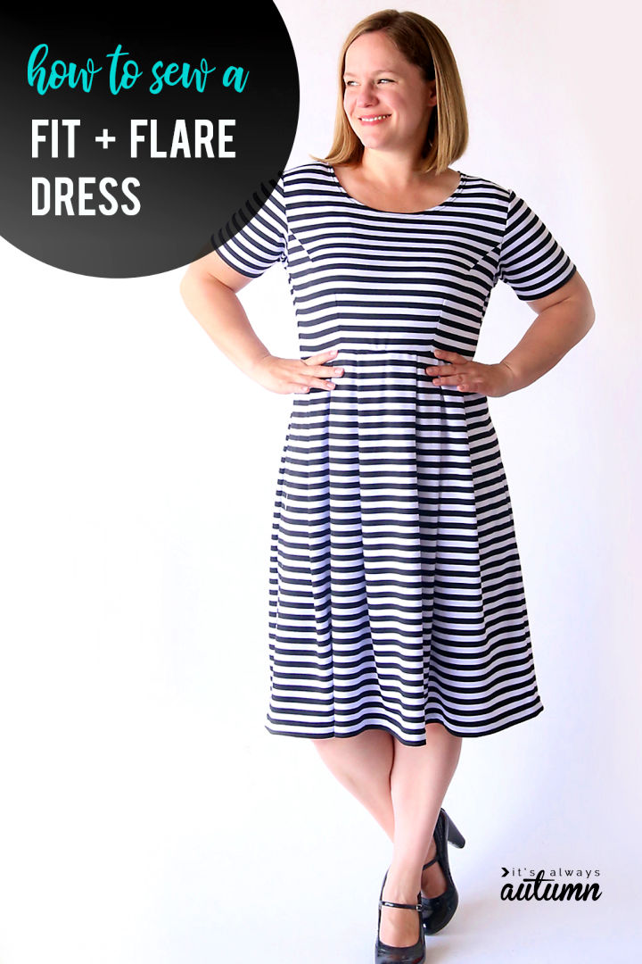 Fit and Flare Dress Pattern (12 Free Patterns to Sew)