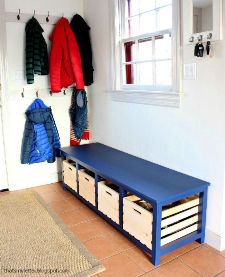 25 DIY Storage Bench Plans (Build a Storage Bench)