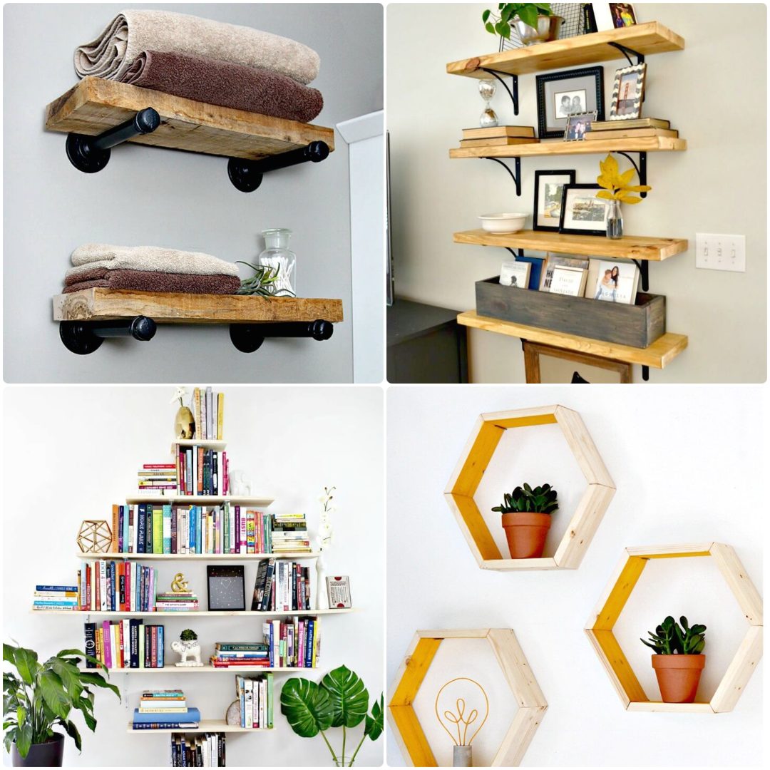 DIY Shelves (30 Cheap and Easy DIY Shelf Ideas)