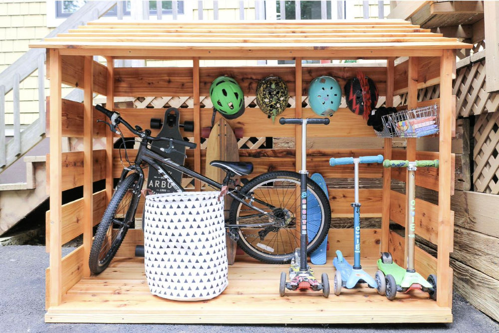 20 Free DIY Bike Shed Plans (Outdoor Bike Storage)