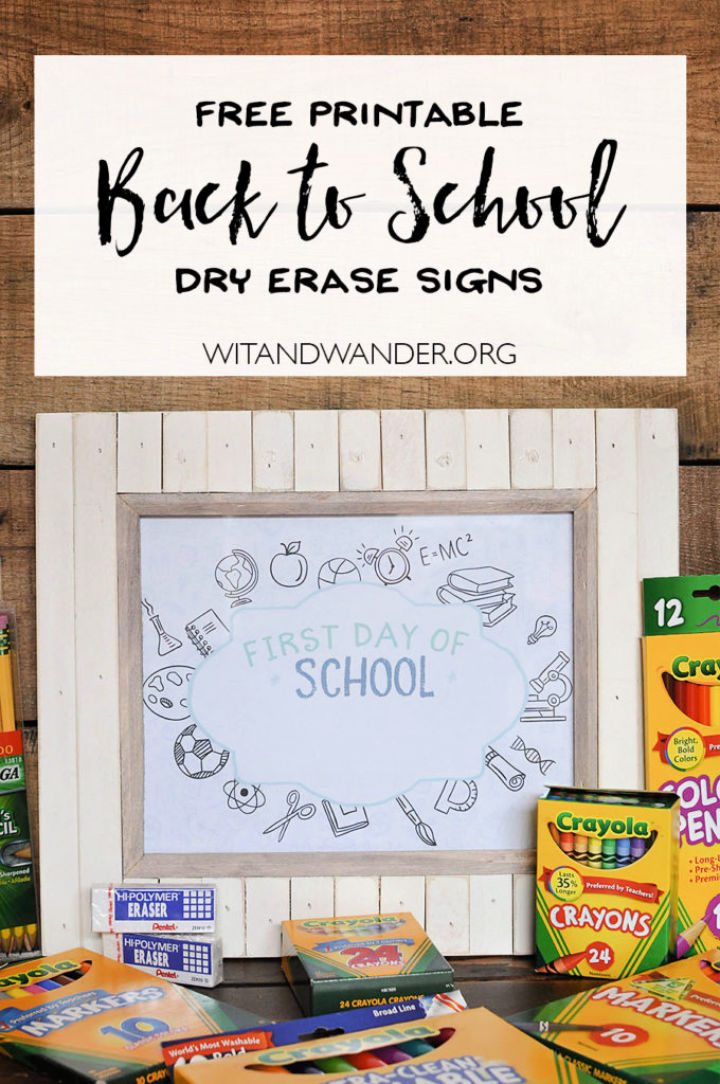 32 Free Printable First Day of School Signs For All Grades