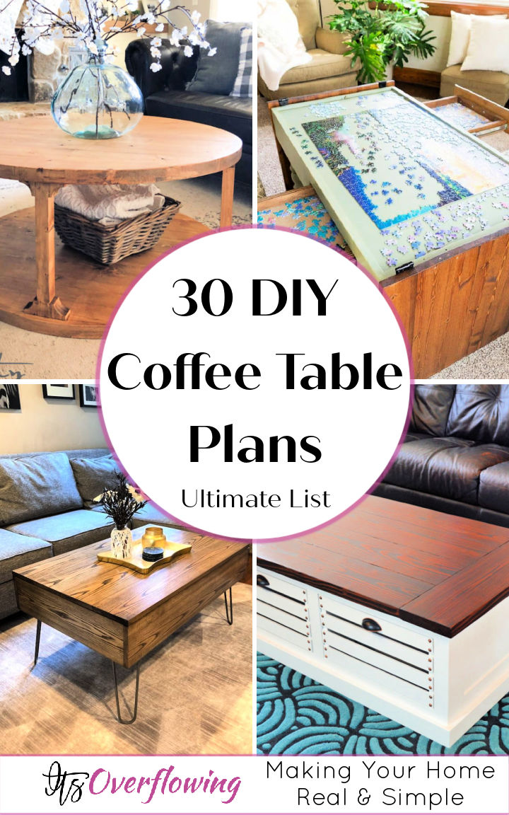 30 DIY Coffee Table Plans (How to Build Step by Step)