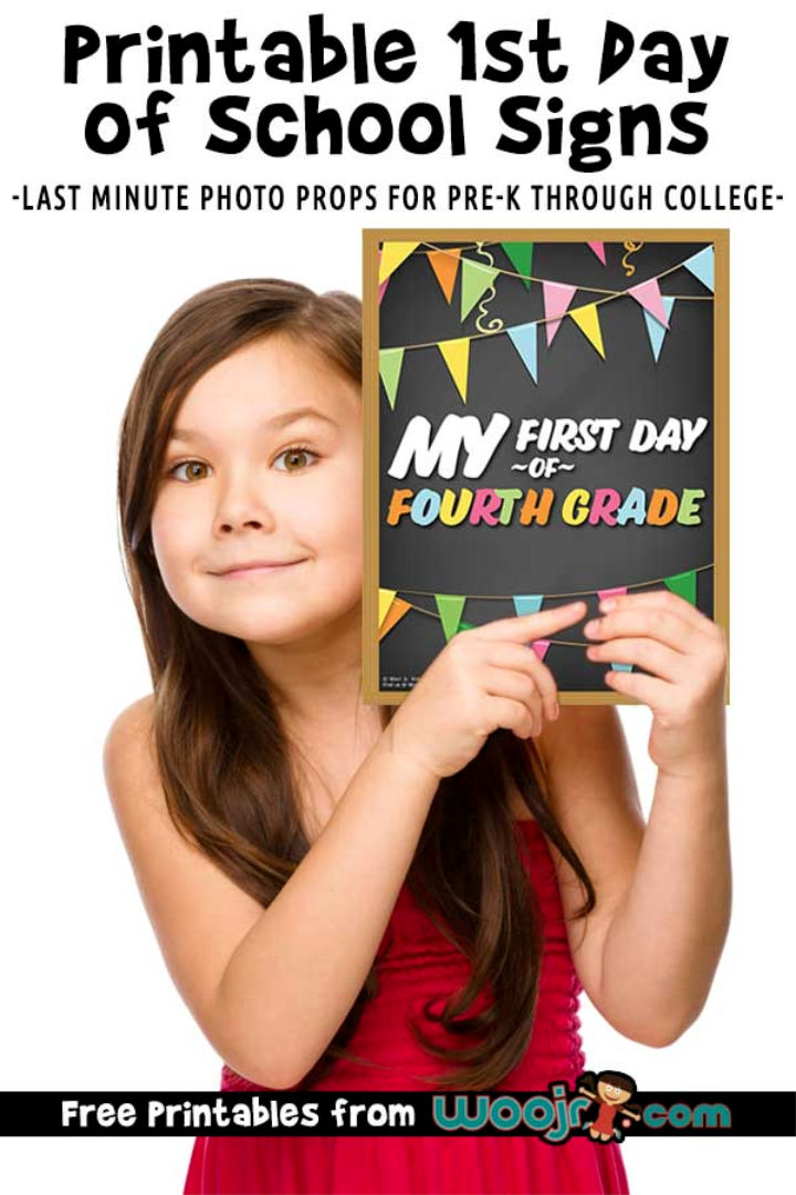 32 Free Printable First Day of School Signs For All Grades