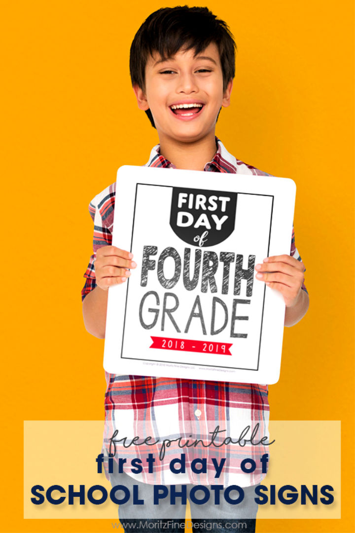 32 Free Printable First Day of School Signs For All Grades