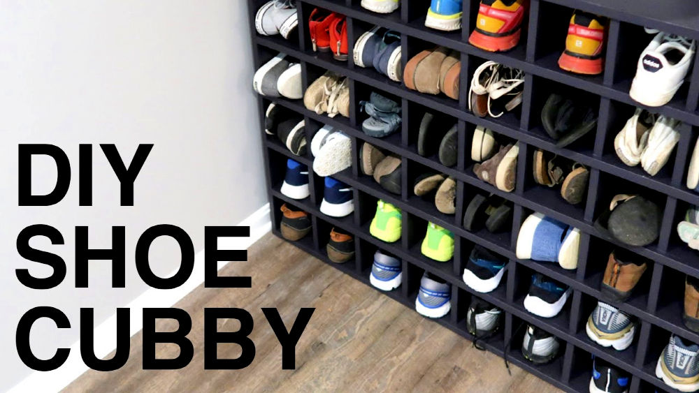 15 Free DIY Shoe Cubby Plans - How To Build Shoe Cubbies