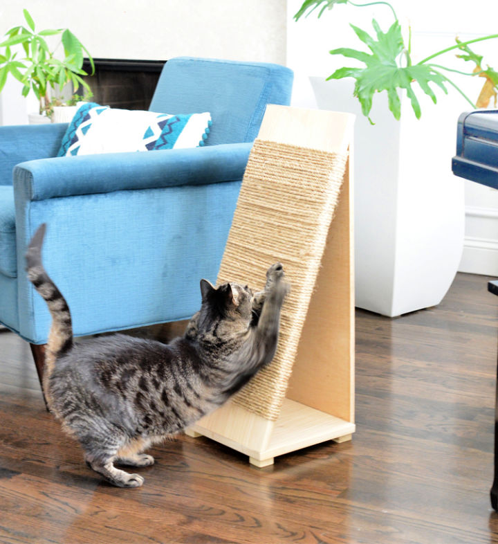15 Easy DIY Cat Scratching Post Plans (Make a Cat Scratcher)