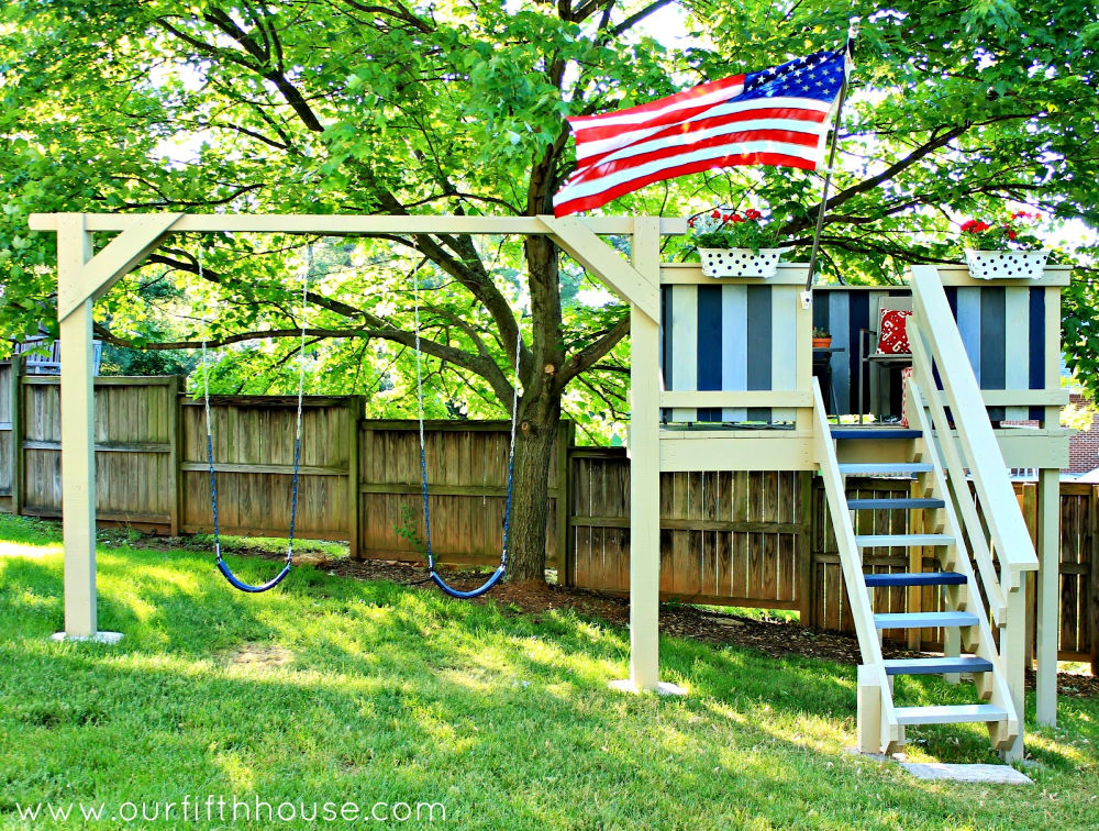 28 Free DIY Swing Set Plans (How to Build a Swing Set)