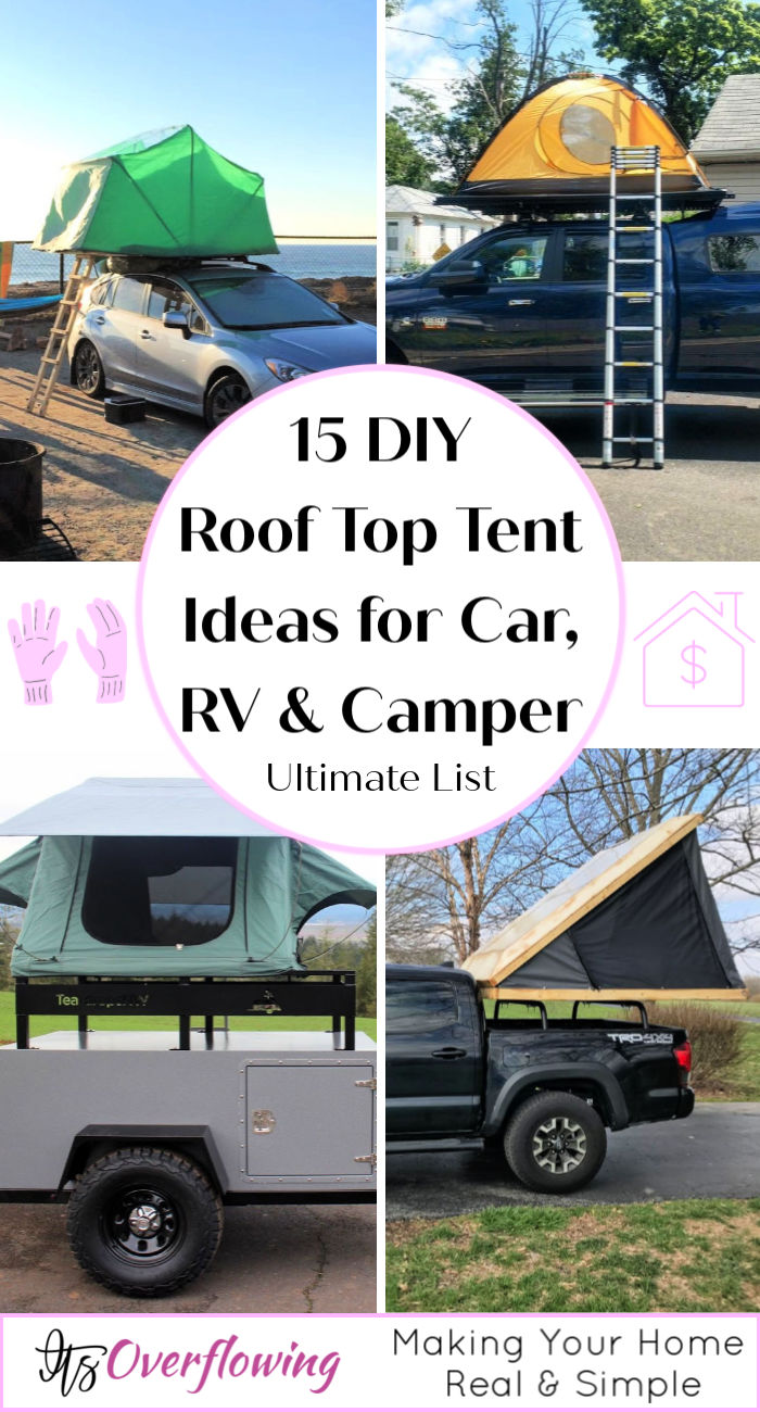 15 DIY Roof Top Tent Ideas for Car, RV, and Camper