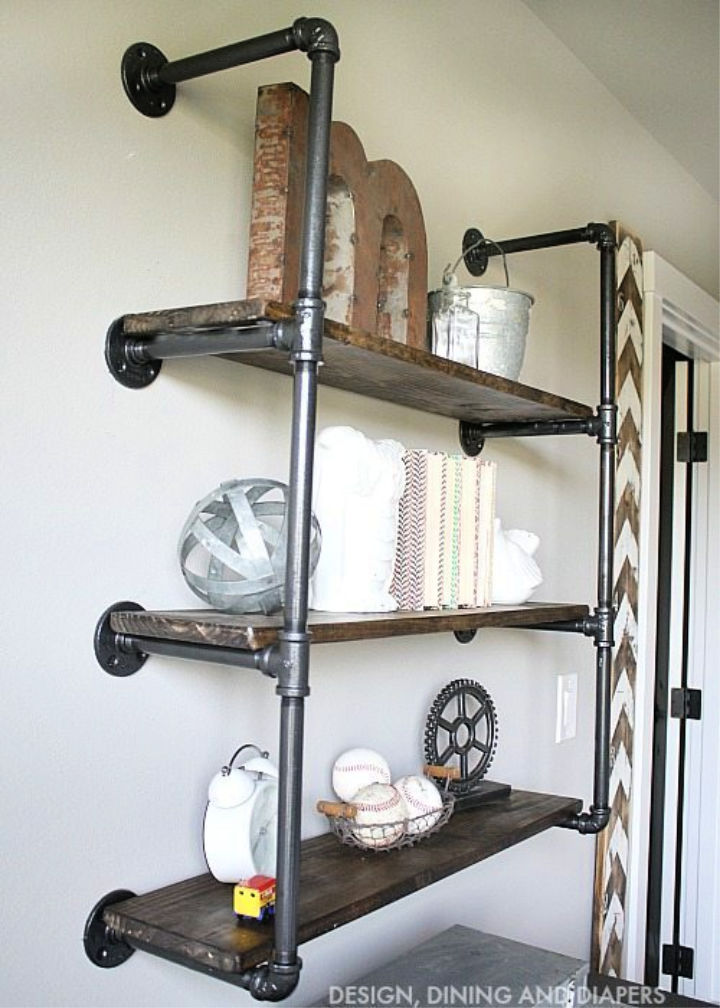 DIY Pipe Shelves (15 Industrial Pipe Shelving Ideas)