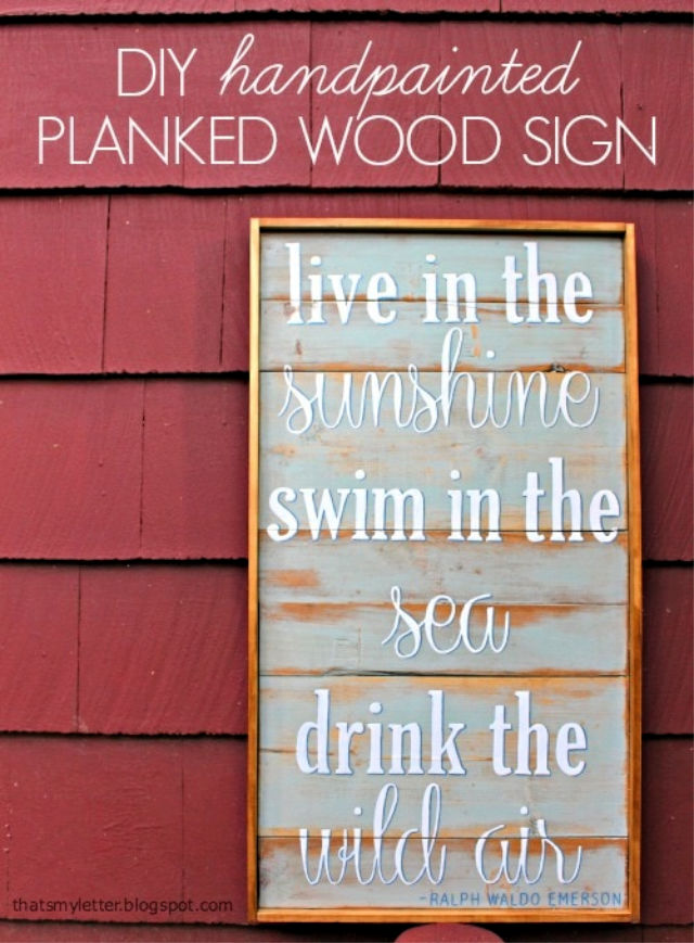 30 Homemade DIY Wood Signs You Can Make