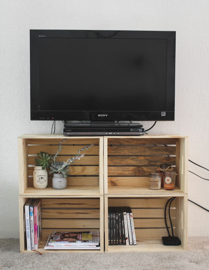 30 Homemade DIY TV Stand Ideas and Plans (How to Build)
