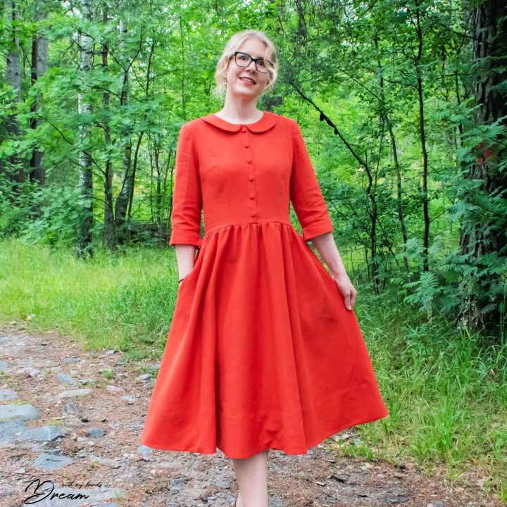 Fit and Flare Dress Pattern (12 Free Patterns to Sew)