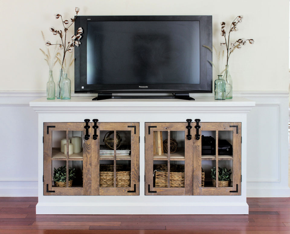 30 Homemade DIY TV Stand Ideas and Plans (How to Build)