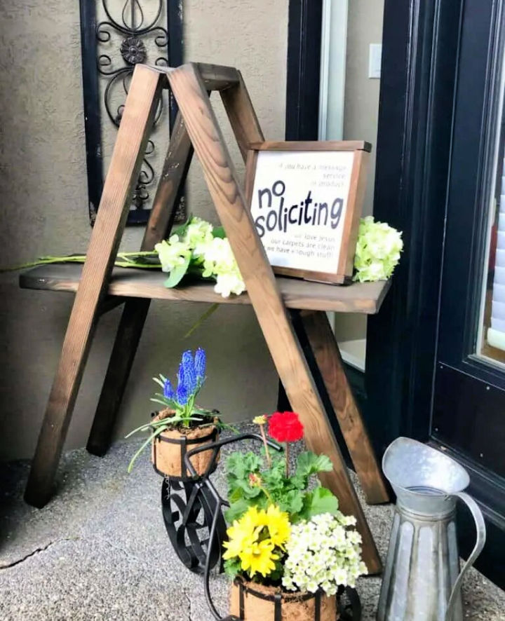 25 Easy DIY Ladder Shelf Plans (How To Build Guide)