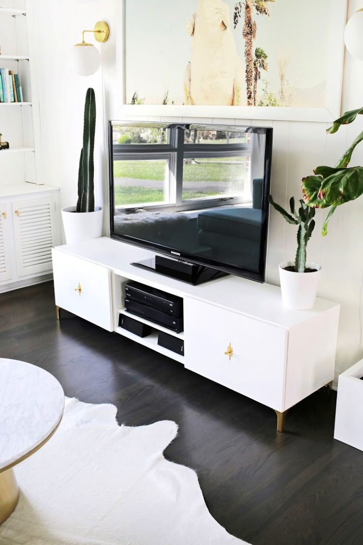 30 Homemade DIY TV Stand Ideas and Plans (How to Build)