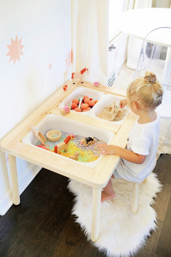 30 Homemade DIY Sensory Table Plans (How to Build)