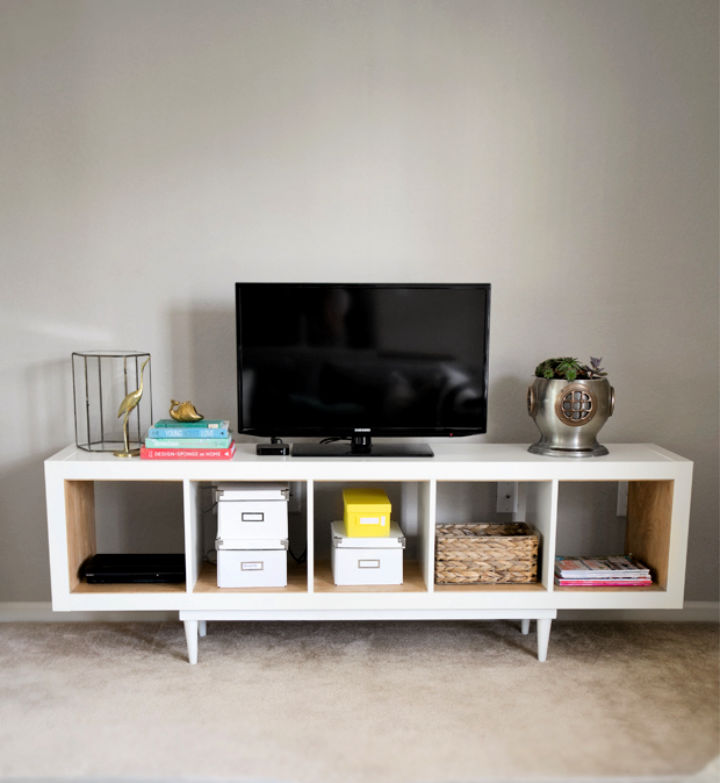 30 Homemade DIY TV Stand Ideas and Plans (How to Build)