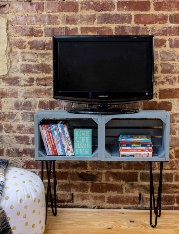 30 Homemade DIY TV Stand Ideas and Plans (How to Build)