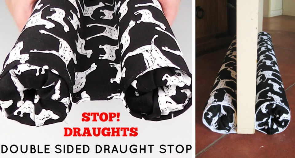 18 Easy DIY Door Draft Stopper Ideas to Make