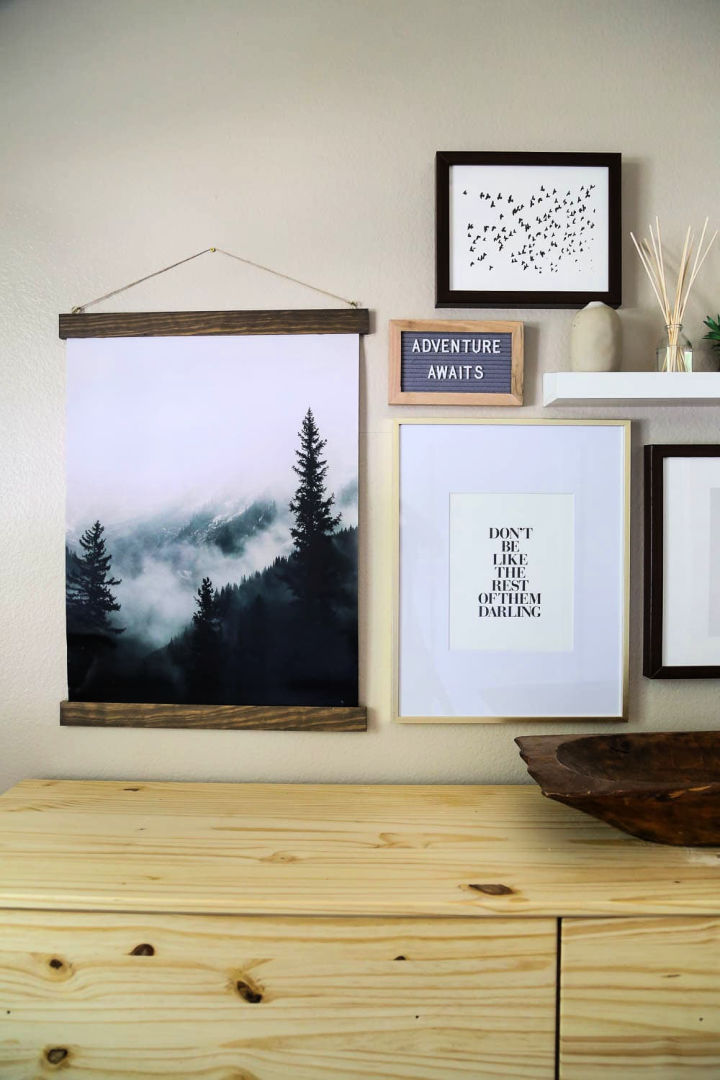 25 Cheap DIY Poster Frame Ideas (How to Make)