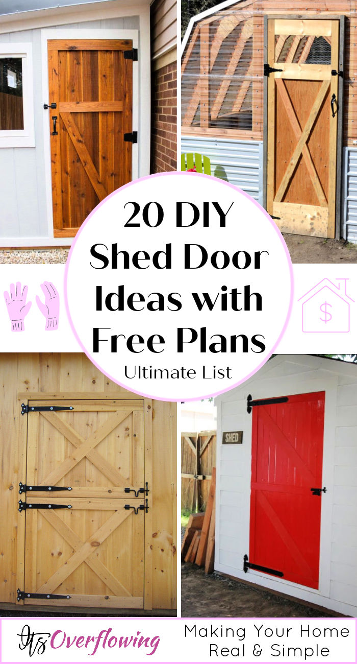 20 DIY Shed Door Ideas with Free Plans