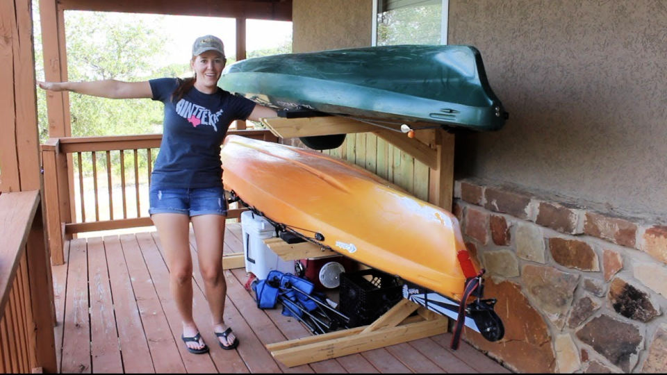 20 Free DIY Kayak Rack Plans (Build Your Kayak Storage)