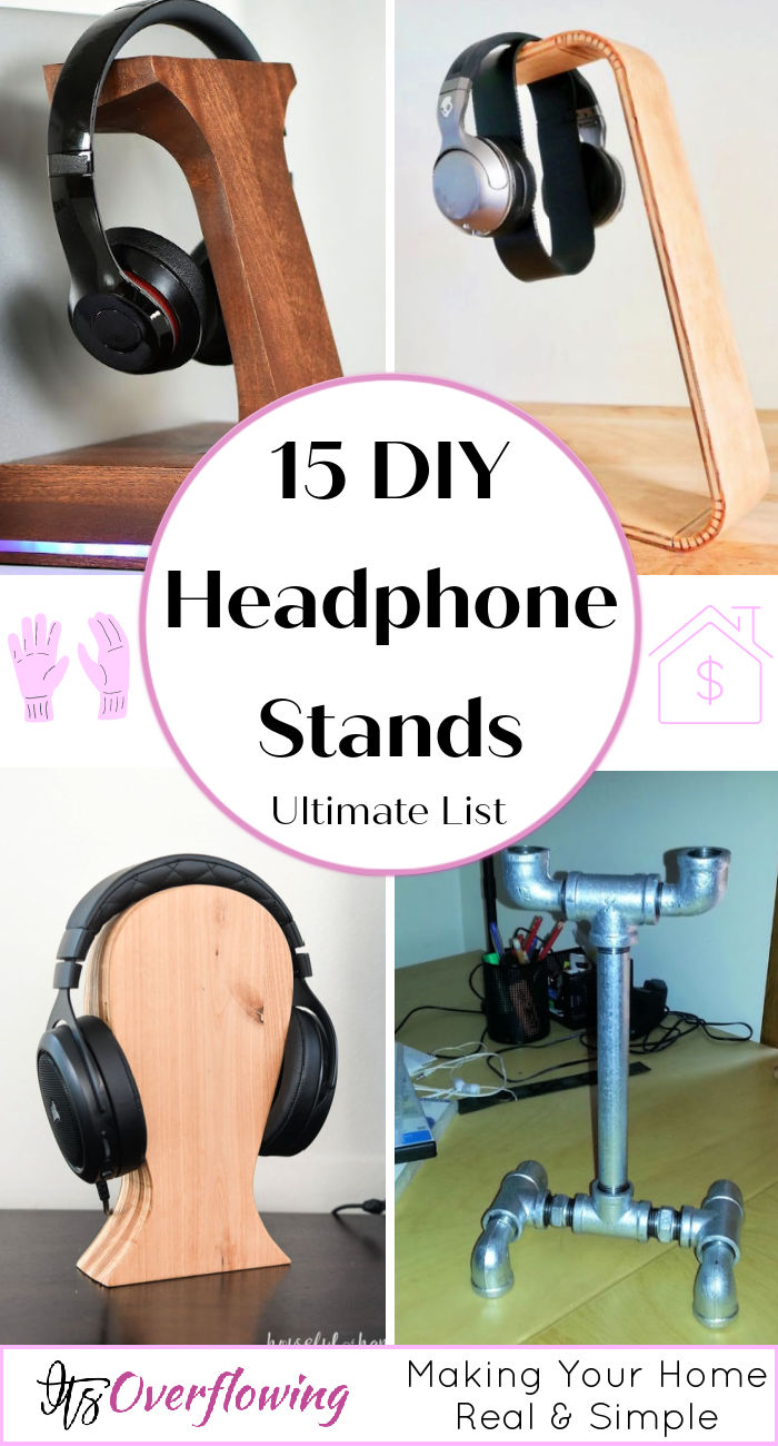15 Easy DIY Headphone Stand Ideas (How to Make)