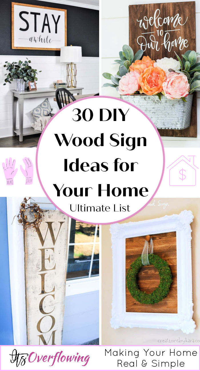 30 Homemade DIY Wood Signs You Can Make