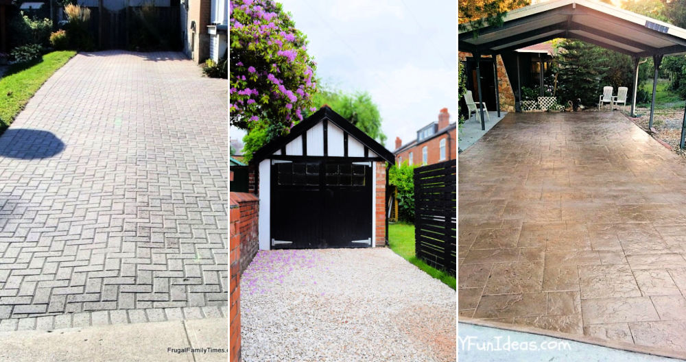 15 Cheap DIY Driveway Ideas (Build a Driveway)
