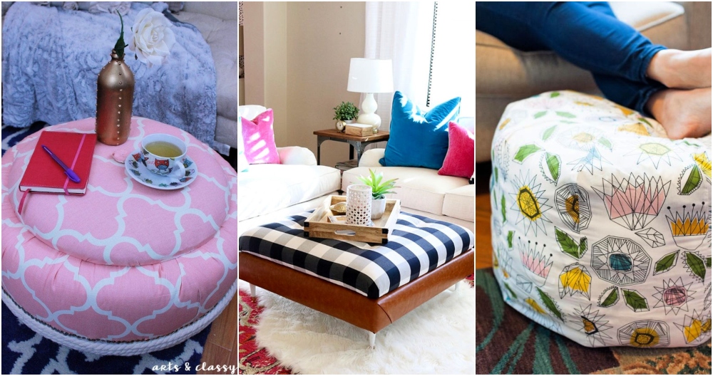30 Easy DIY Ottoman Ideas To Make Your Own