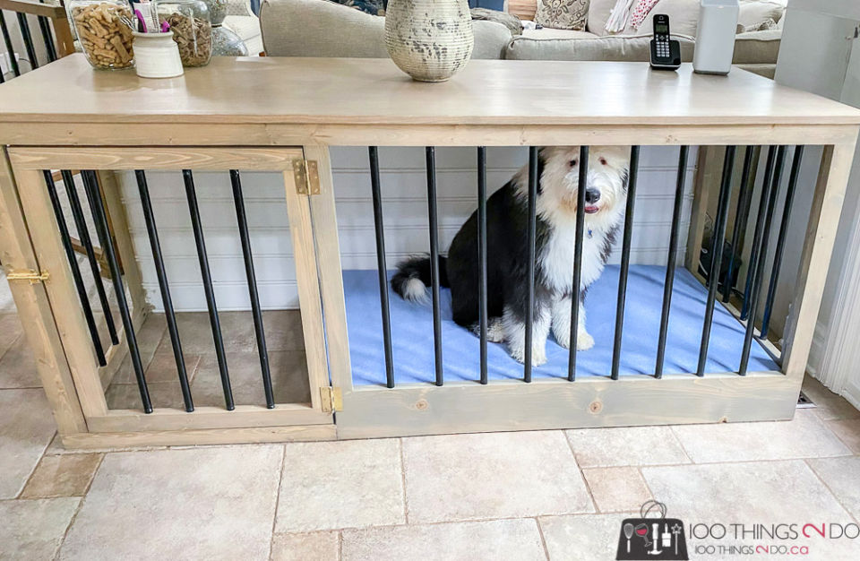 15 Homemade DIY Dog Crate Plans Free