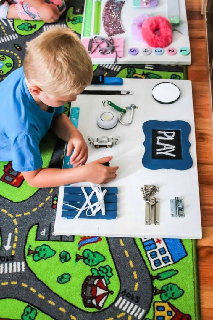 15 Homemade DIY Busy Board Ideas (How To Guide)