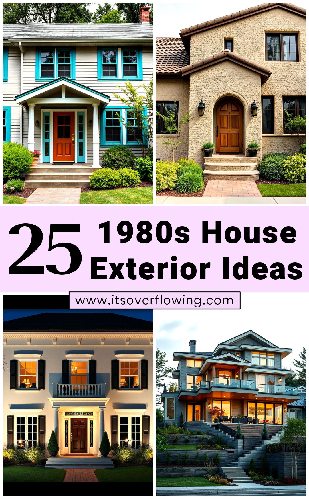 25 1980s House Exterior Ideas for a Retro Look