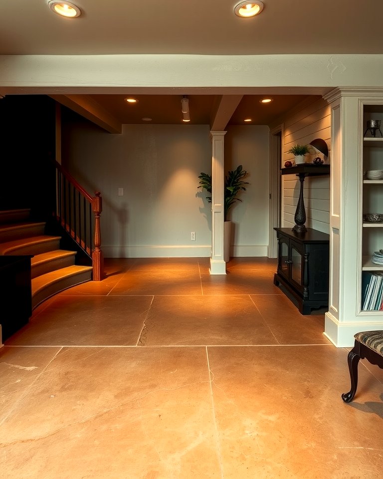 25 Concrete Basement Floor Ideas for a Modern Look