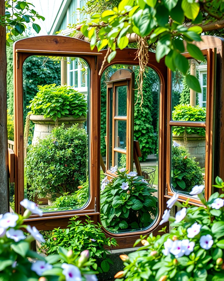25 Garden Mirror Ideas to Enhance Outdoor Spaces