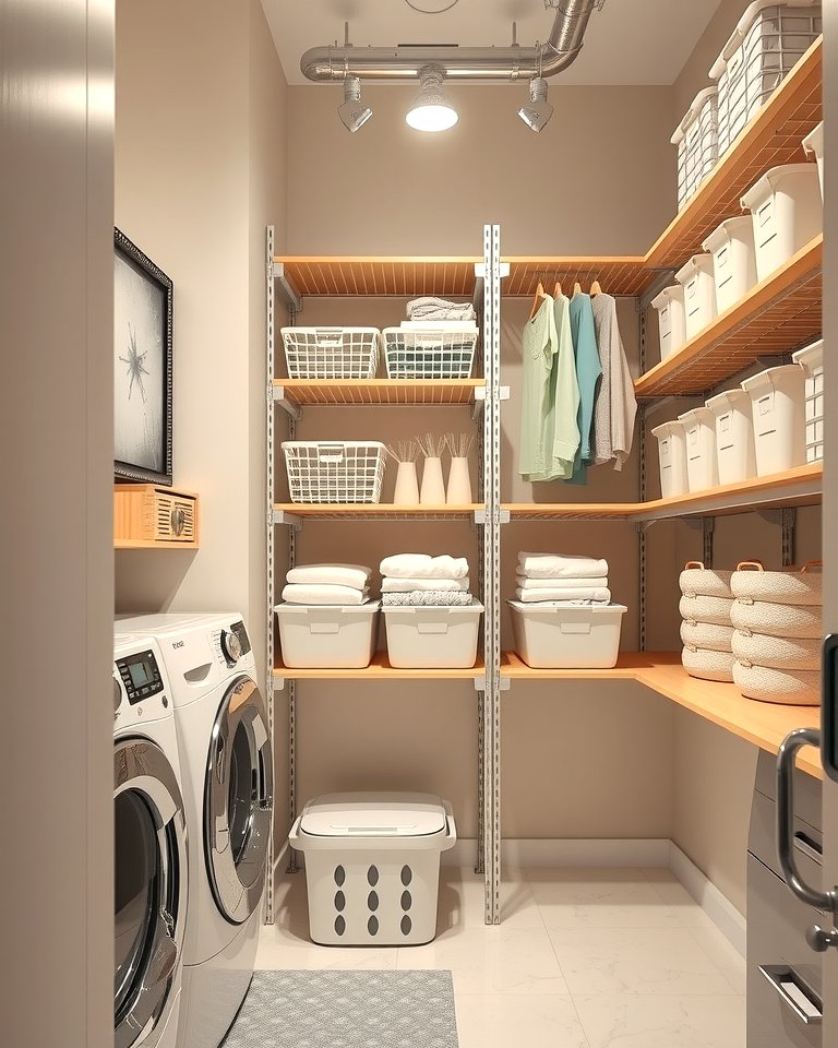 25 Creative Laundry Room Shelving Ideas for Organization