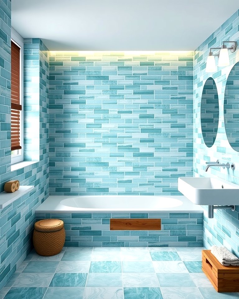 25 Stunning Blue Tile Bathroom Ideas for a Fresh Look