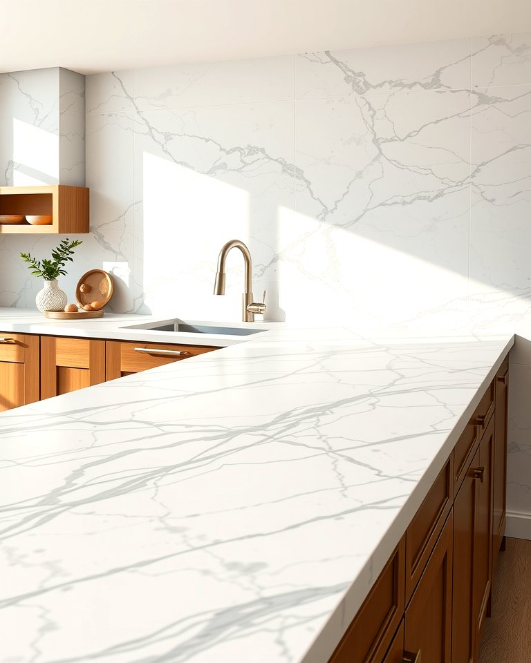 25 Marble Kitchen Countertops for Elegant Homes