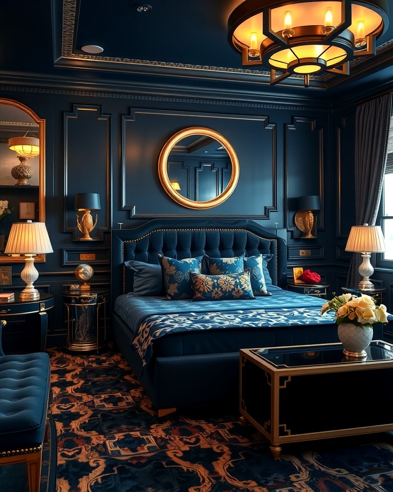 25 Dark Blue Bedroom Ideas for Cozy Nights