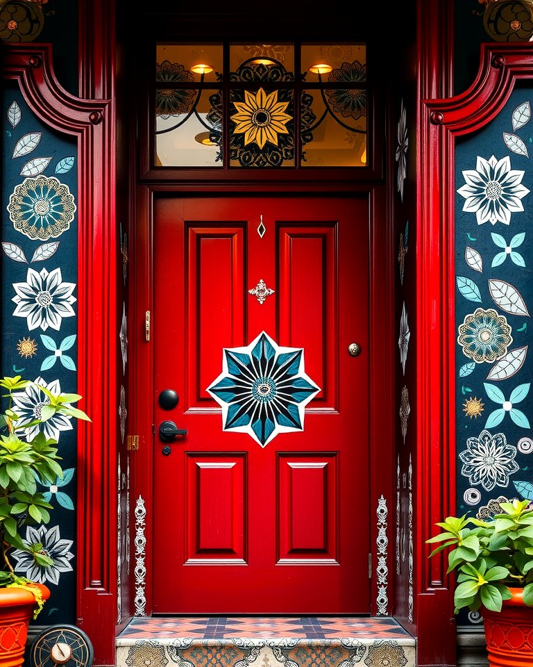25 Dark Red Front Door Ideas for a Bold Entrance