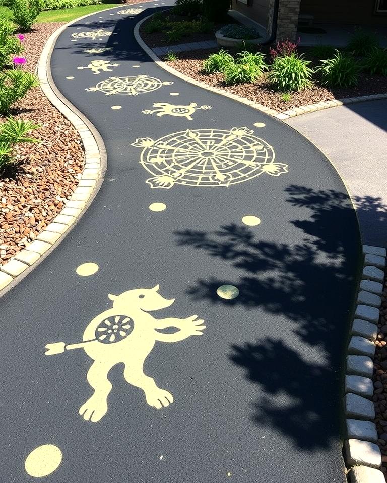 20 Asphalt Walkway Ideas for Durable Pathways